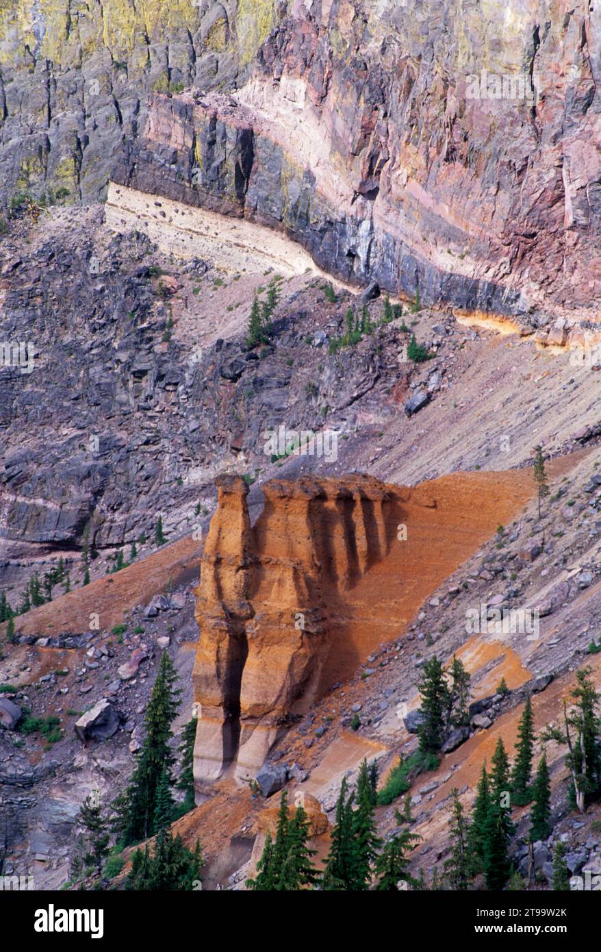 Pumice Castle, Crater Lake National Park, Oregon Stock Photo - Alamy