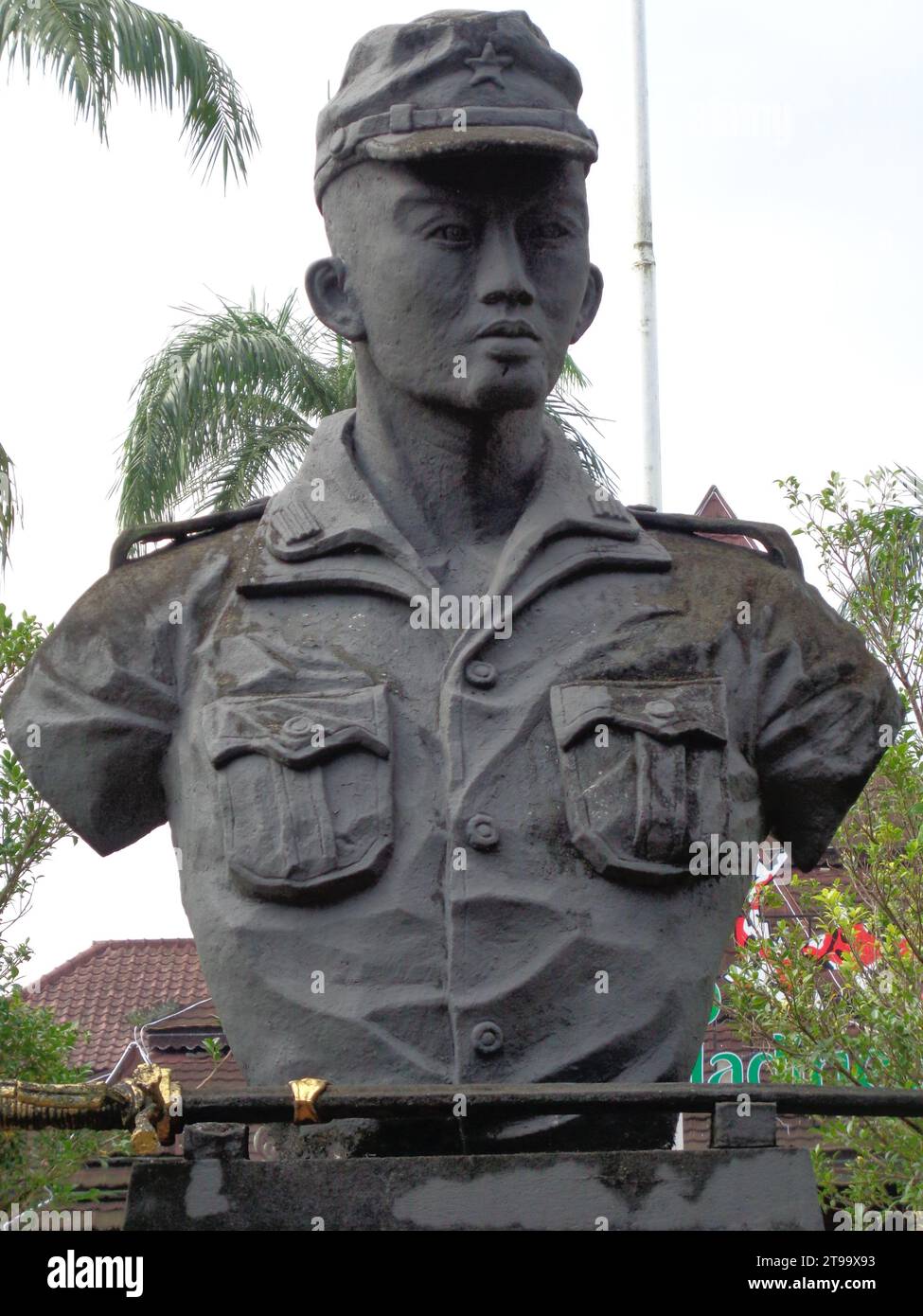 Soedanco Soepriyadi monument. He is Indonesian hero from Blitar and the ...