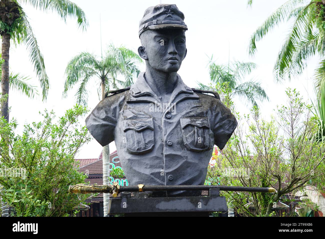 Soedanco Soepriyadi monument. He is Indonesian hero from Blitar and the ...