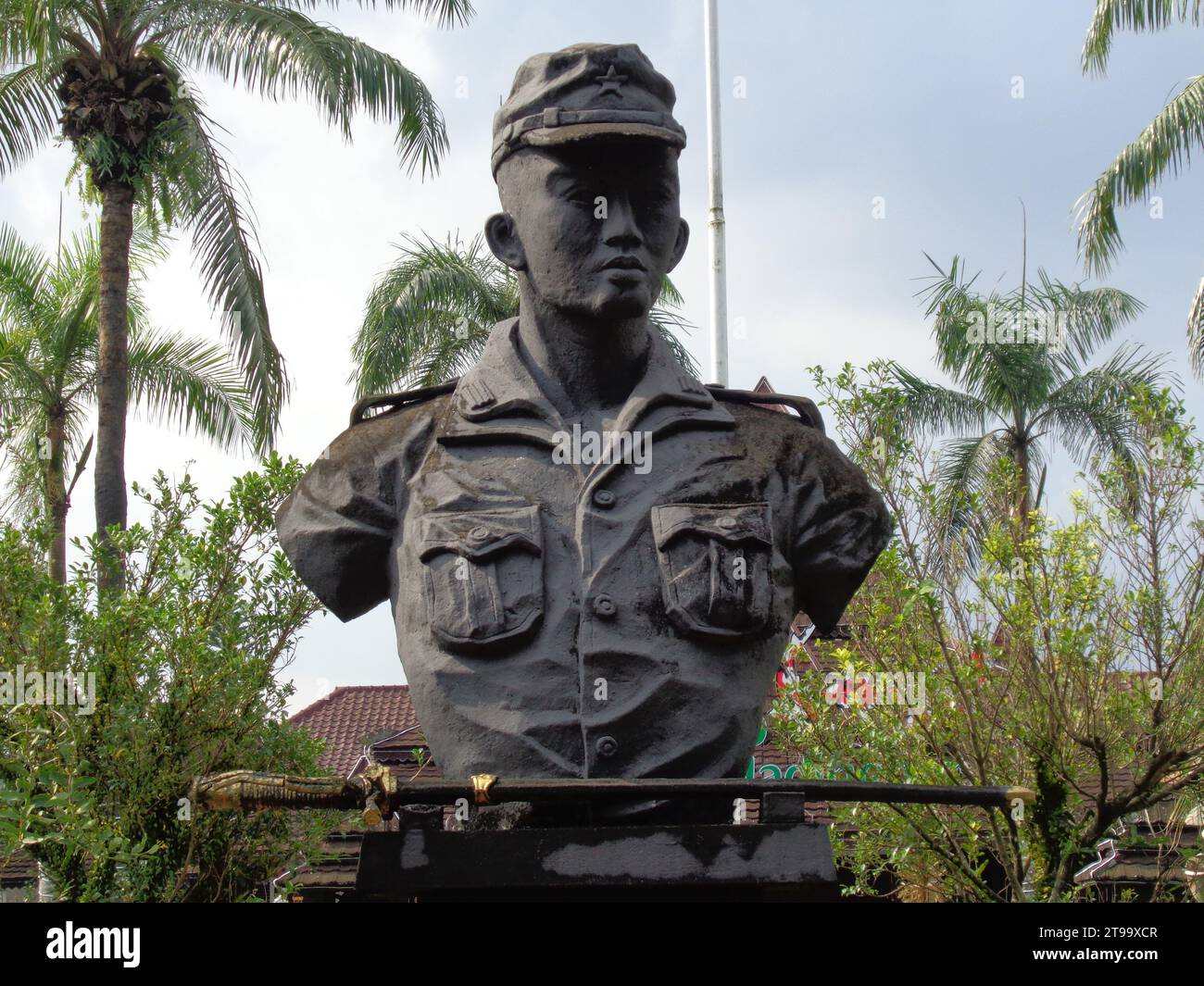 Soedanco Soepriyadi monument. He is Indonesian hero from Blitar and the ...