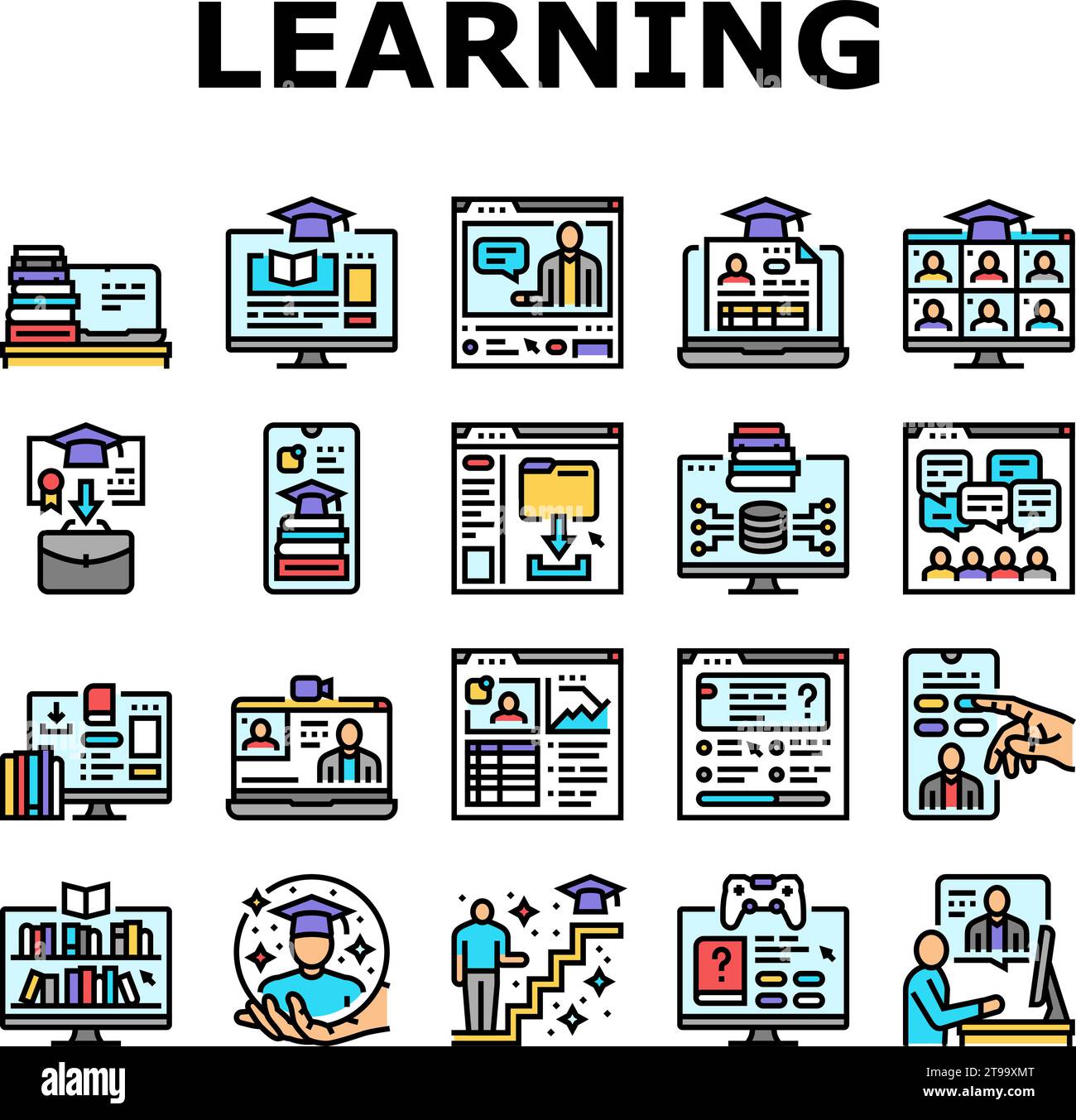 Elearning ethnic Stock Vector Images - Alamy