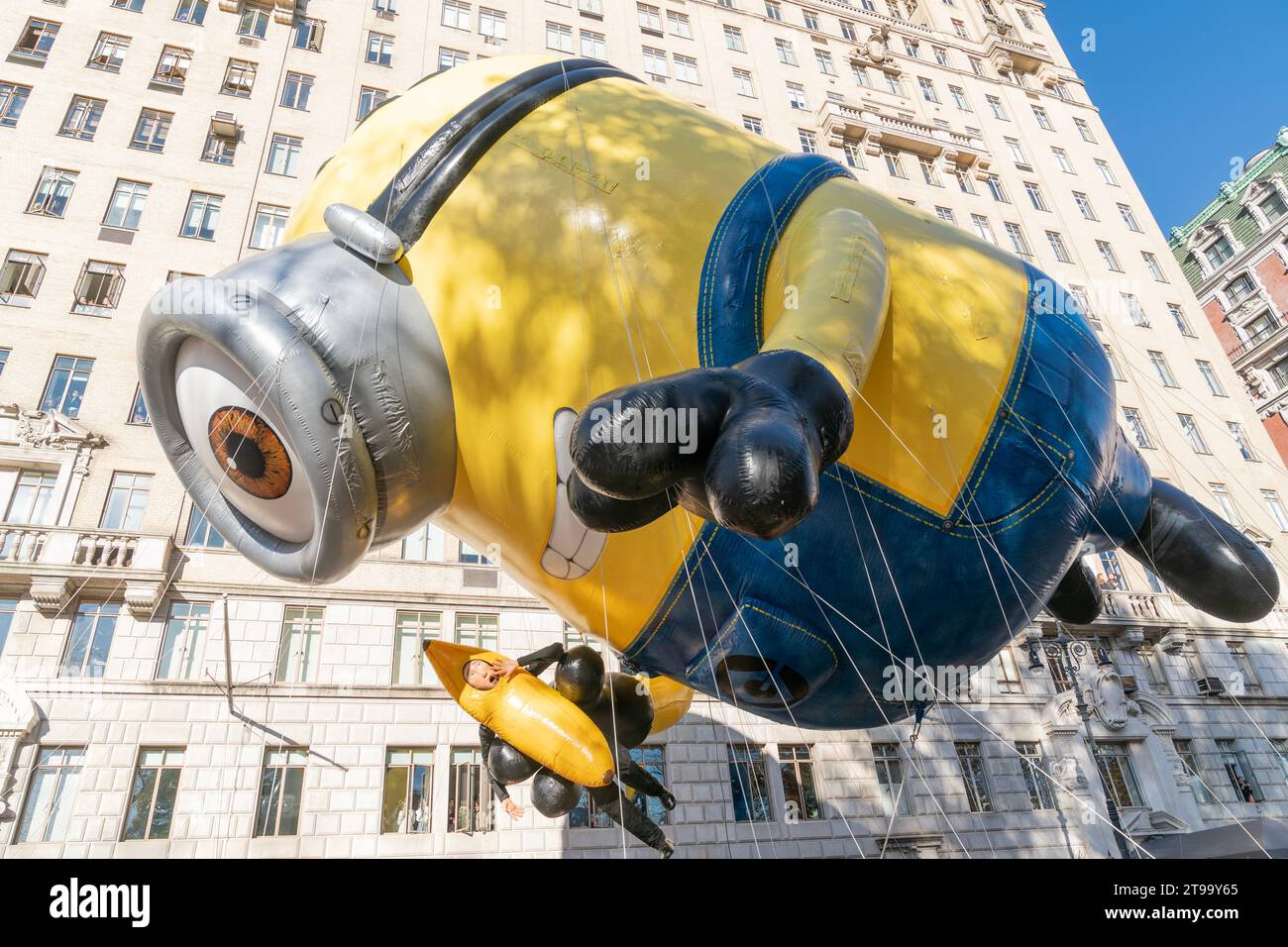 Stuart The Minion Balloon Flown During 97th Annual 2023 Macys