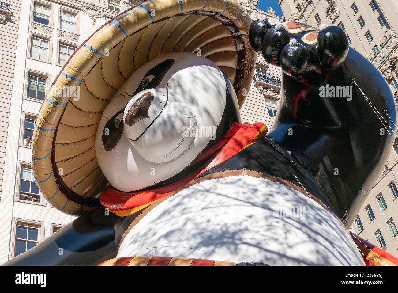 Kung Fu Panda balloon flown during 97th annual 2023 Macy's Thanksgiving ...