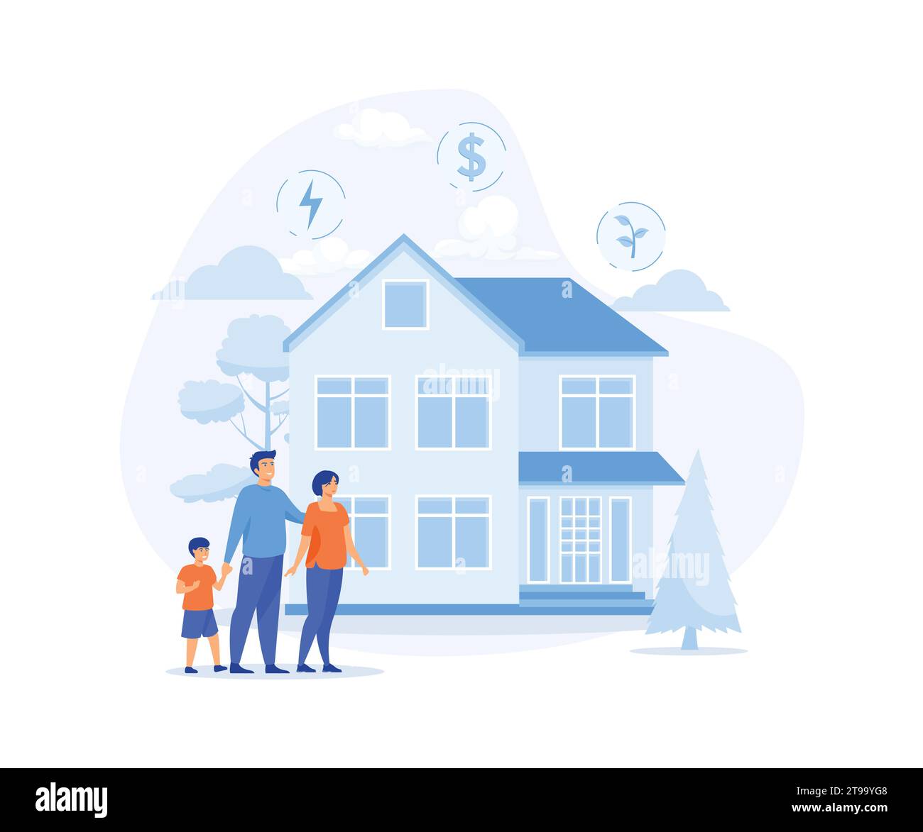 Sustainability, Characters reduce energy consumption at home, unplug ...