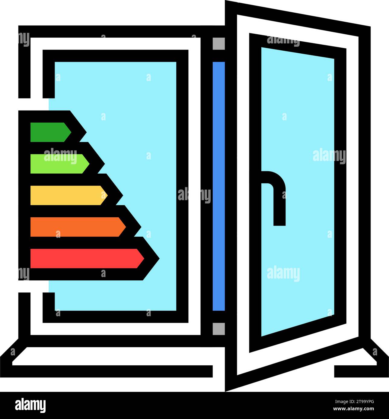 windows energy efficient color icon vector illustration Stock Vector ...