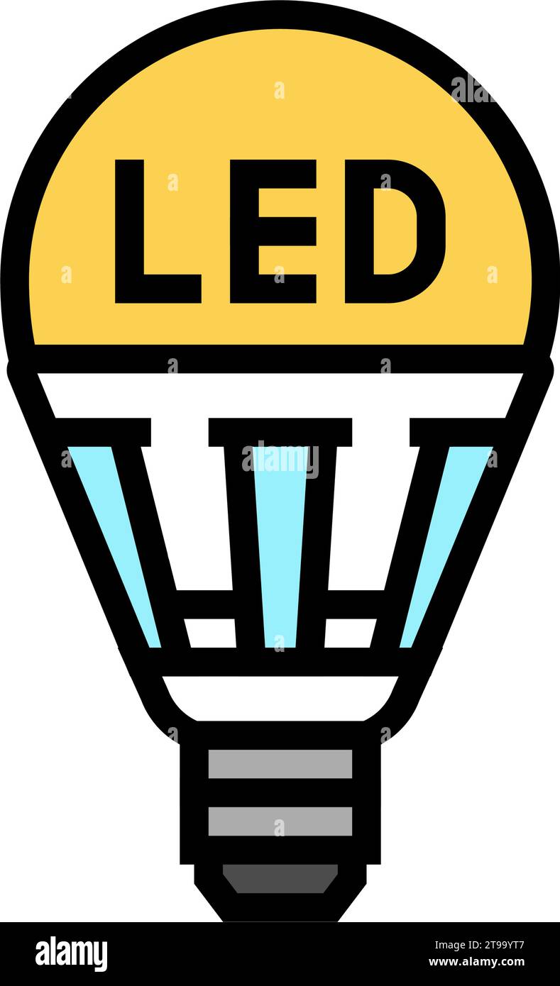 led lighting energy color icon vector illustration Stock Vector Image ...