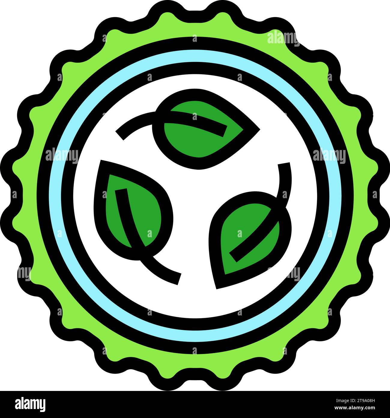 biodegradable product green living color icon vector illustration Stock ...