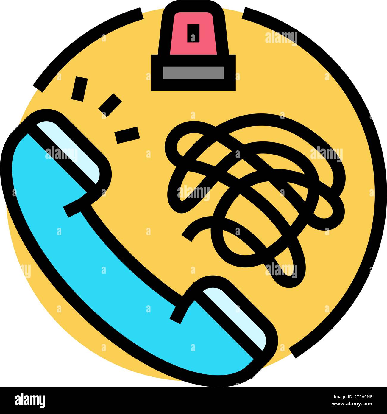 crisis helpline mental health color icon vector illustration Stock ...