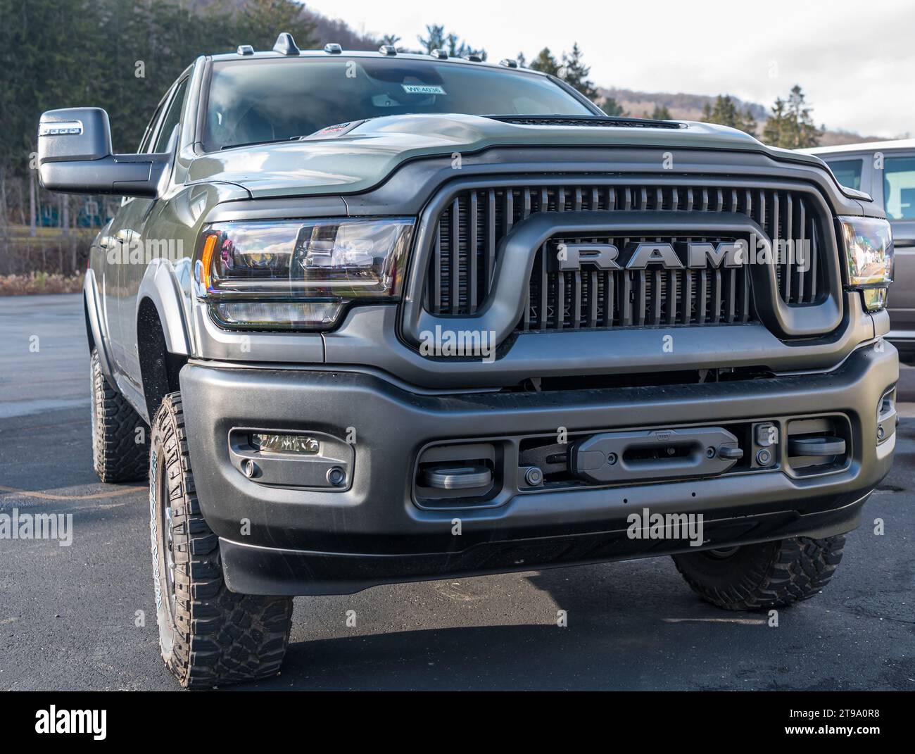 A new Dodge Ram 2500 pickup truck for sale at a dealership in Warren ...