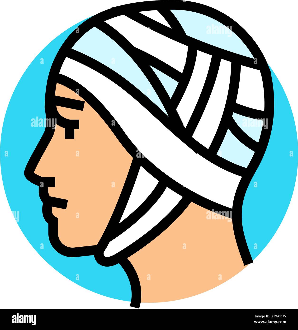 traumatic injuries occupational therapist color icon vector ...