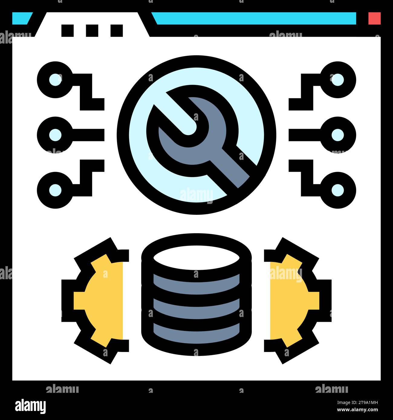 software maintenance color icon vector illustration Stock Vector Image ...
