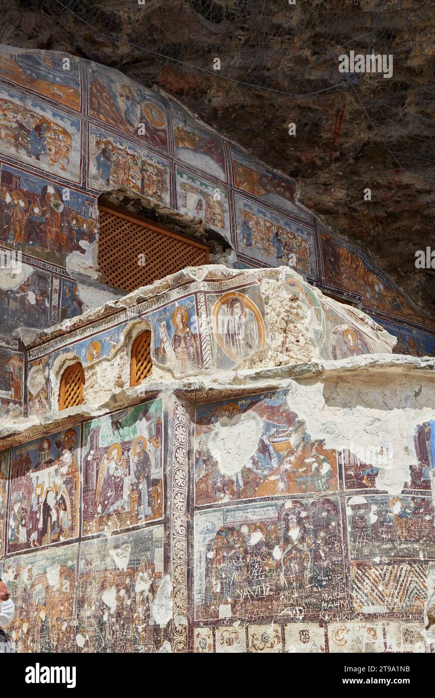 The stunning Sumela Monastery in the eastern Turkish province of ...