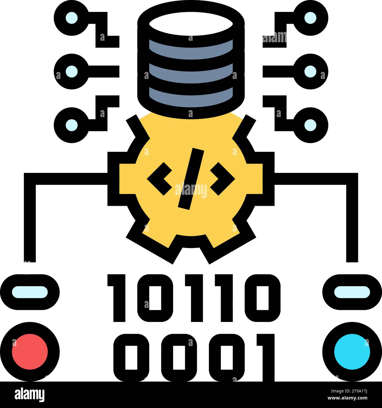 Source Code Management Color Icon Vector Illustration Stock Vector Image And Art Alamy