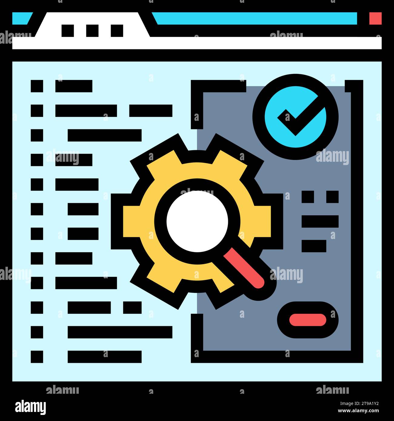 software testing color icon vector illustration Stock Vector Image ...