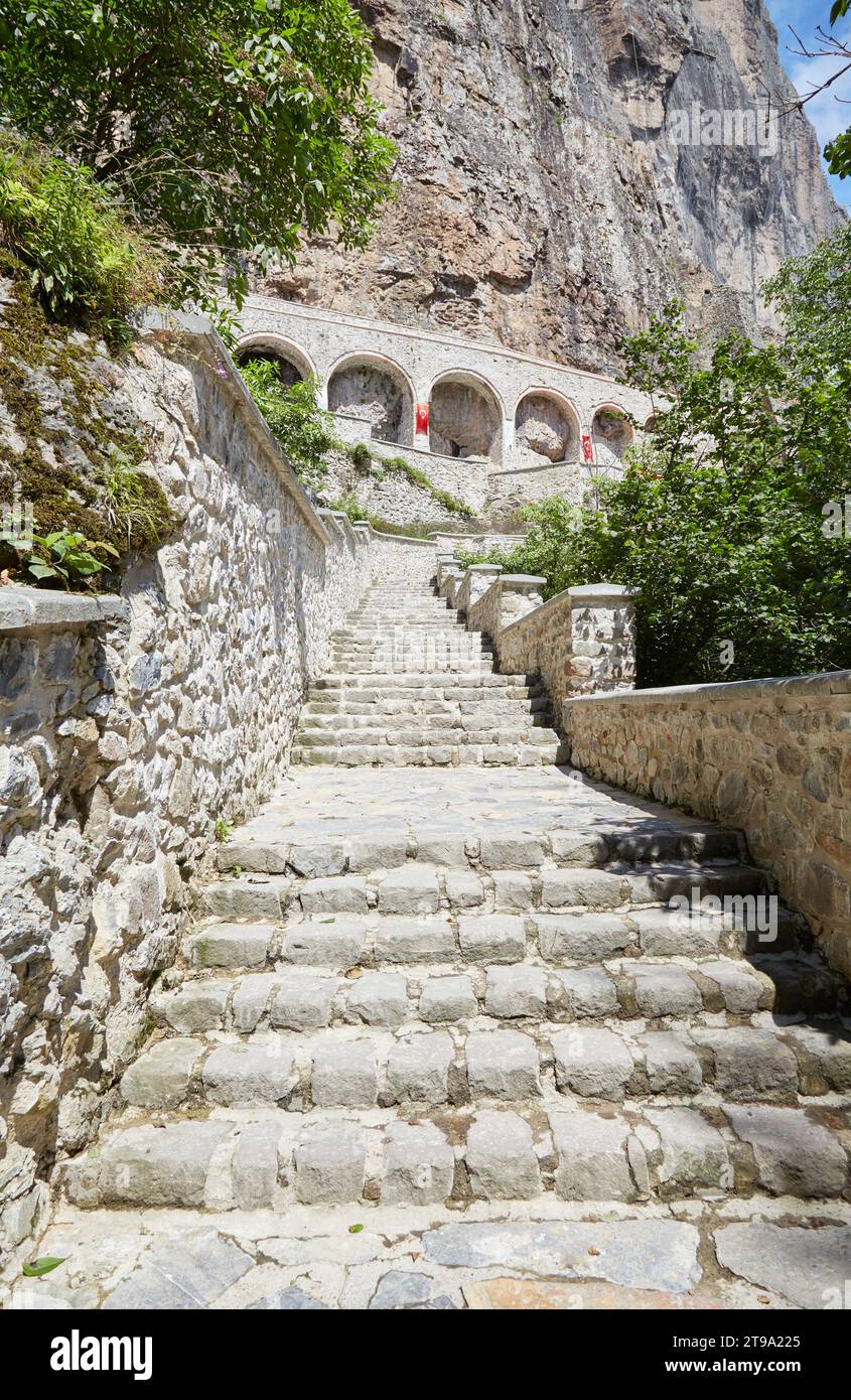 The stunning Sumela Monastery in the eastern Turkish province of ...
