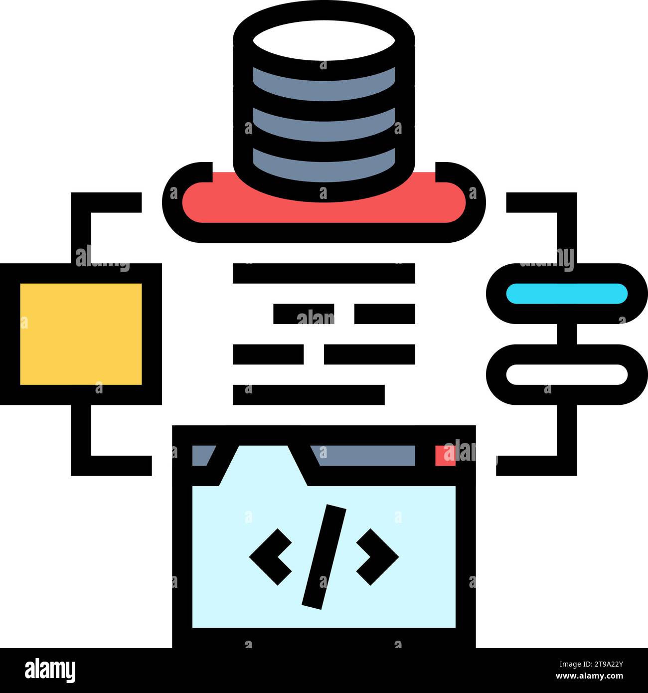 software architecture color icon vector illustration Stock Vector Image ...