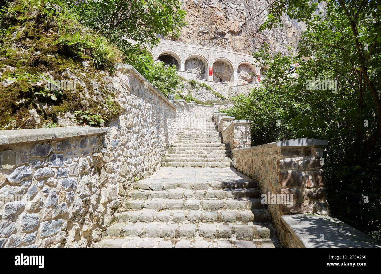 The stunning Sumela Monastery in the eastern Turkish province of ...