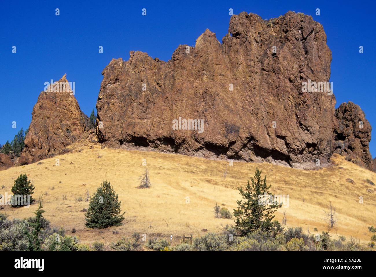 Eagle Rock, Prineville District Bureau of Land Management, Oregon Stock ...