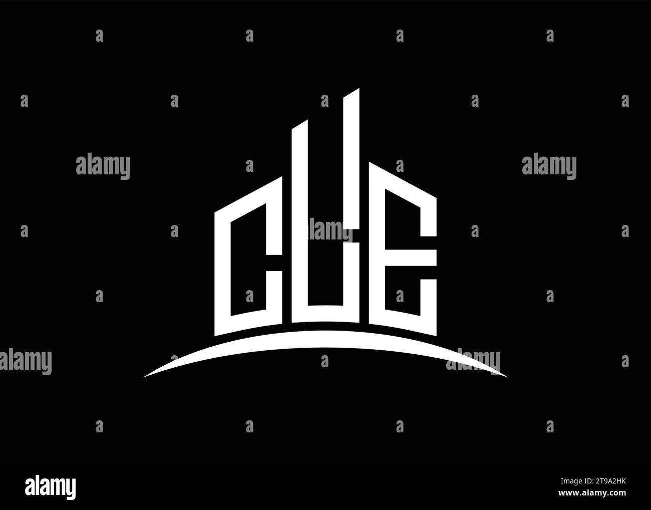 Letter CLE building vector monogram logo design template. Building ...