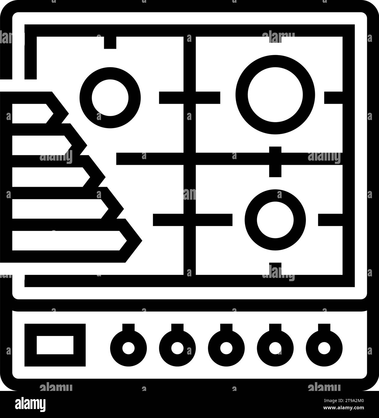 cooking energy efficient line icon vector illustration Stock Vector ...