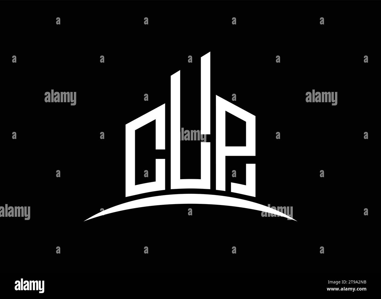 Letter Clp Building Vector Monogram Logo Design Template Building Shape Clp Logo Stock Vector