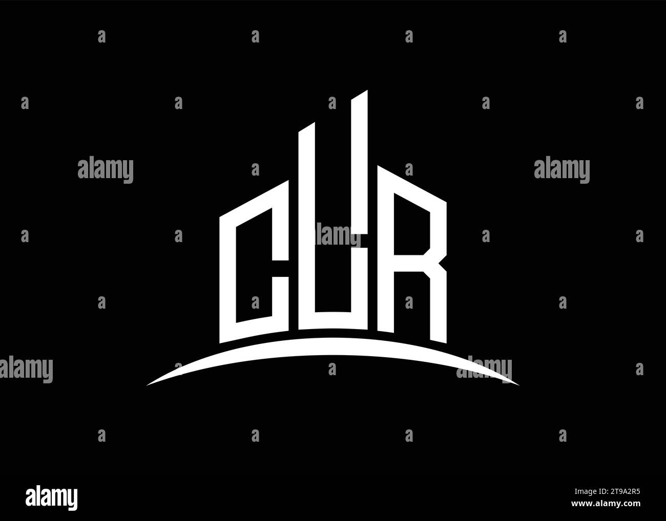Letter CLR building vector monogram logo design template. Building ... Letter CLR building vector monogram logo design template. Building ...