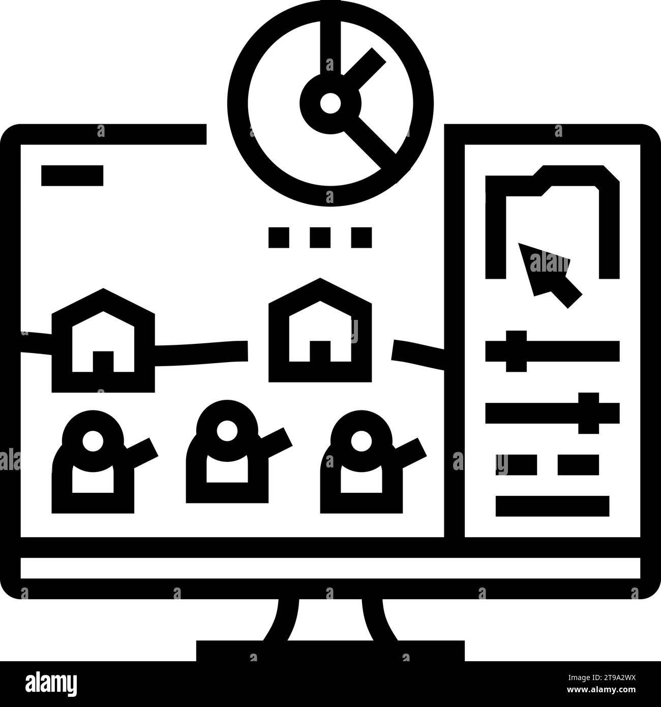 optimization game development line icon vector illustration Stock ... optimization game development line icon vector illustration Stock ...