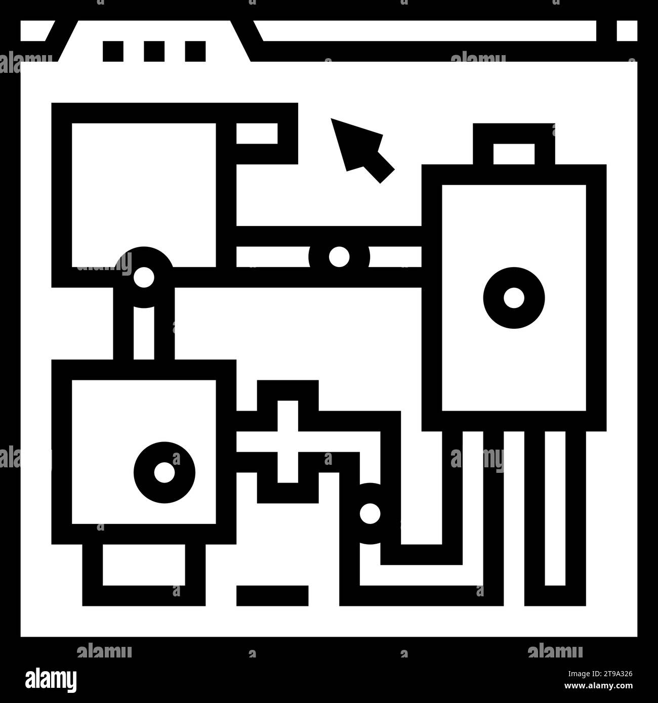 level design game development line icon vector illustration Stock ...