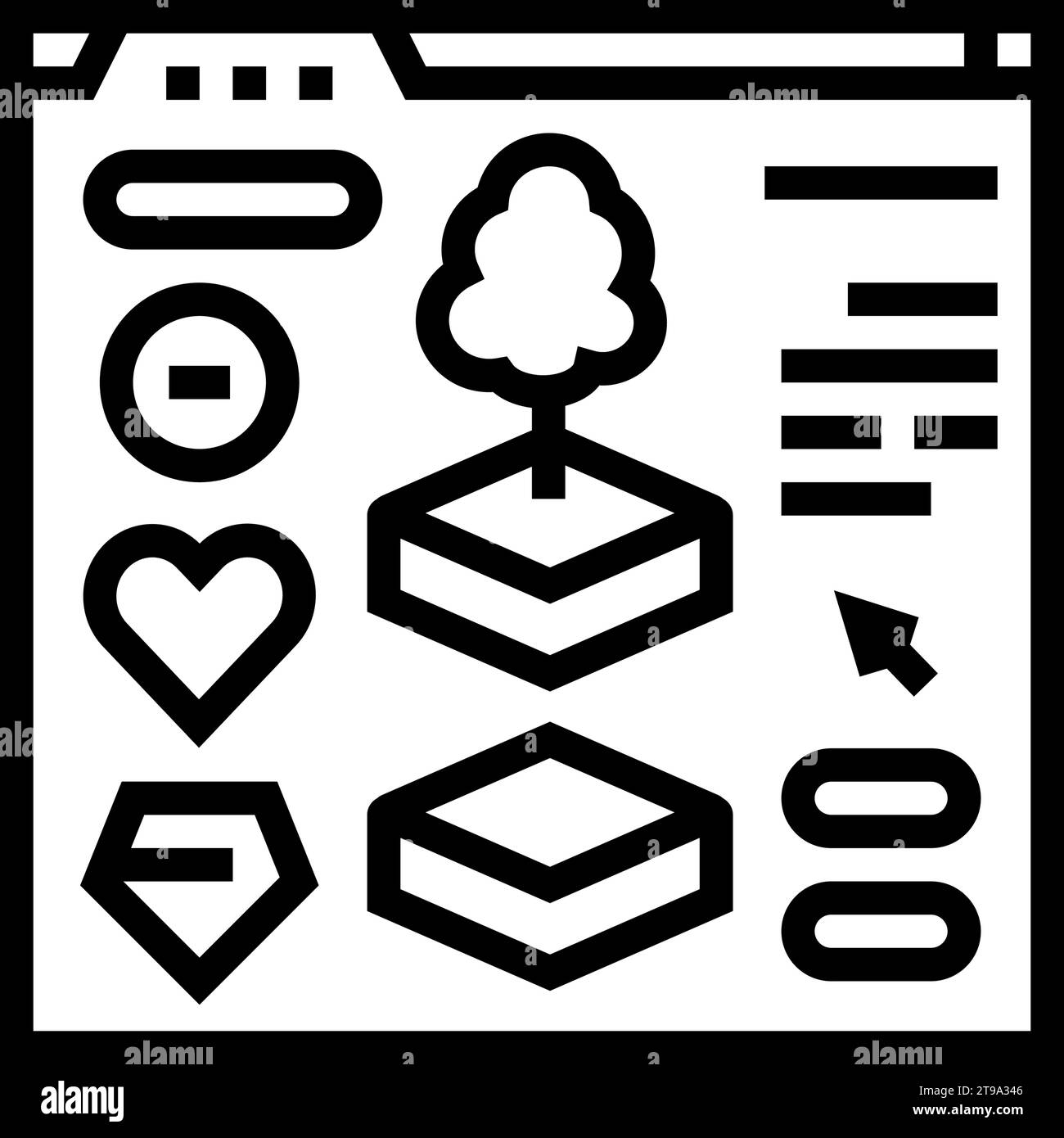 assets game development line icon vector illustration Stock Vector ... assets game development line icon vector illustration Stock Vector ...