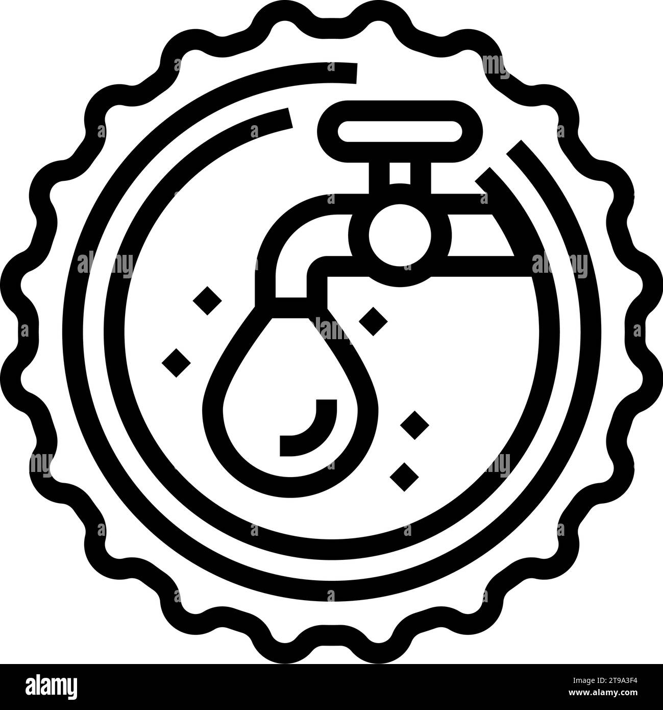 water conservation green living line icon vector illustration Stock ...