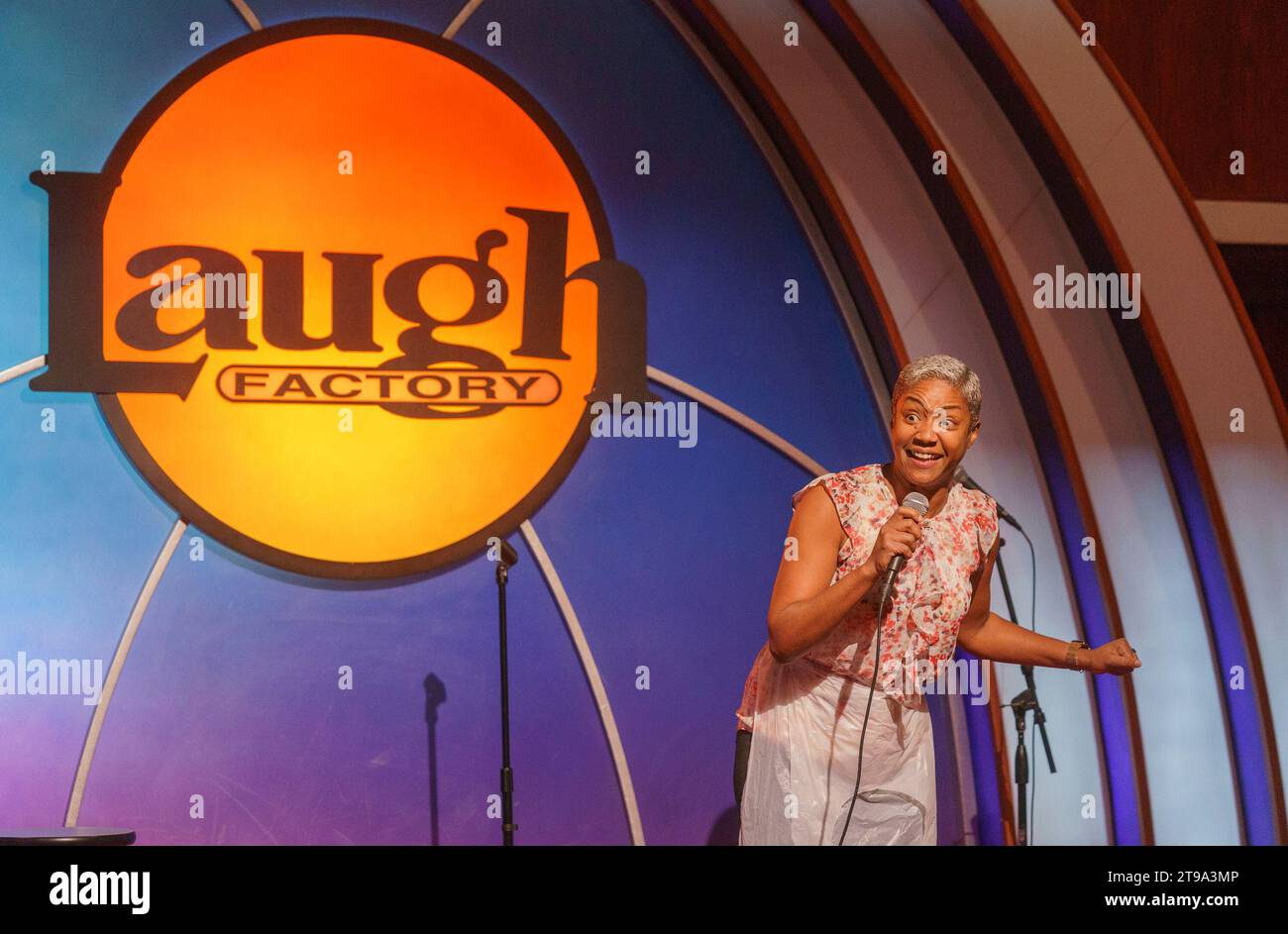 Stand-up comedian and actress Tiffany Haddish entertains guests at ...