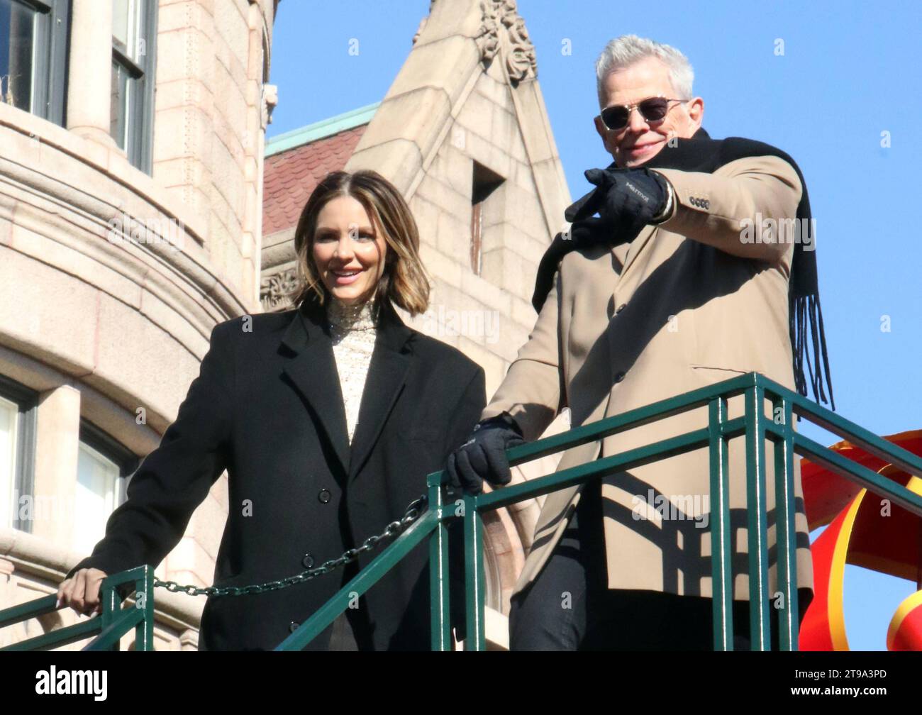 NEW YORK, NY - NOVEMBER 23: Katharine McPhee and David Foster at the ...