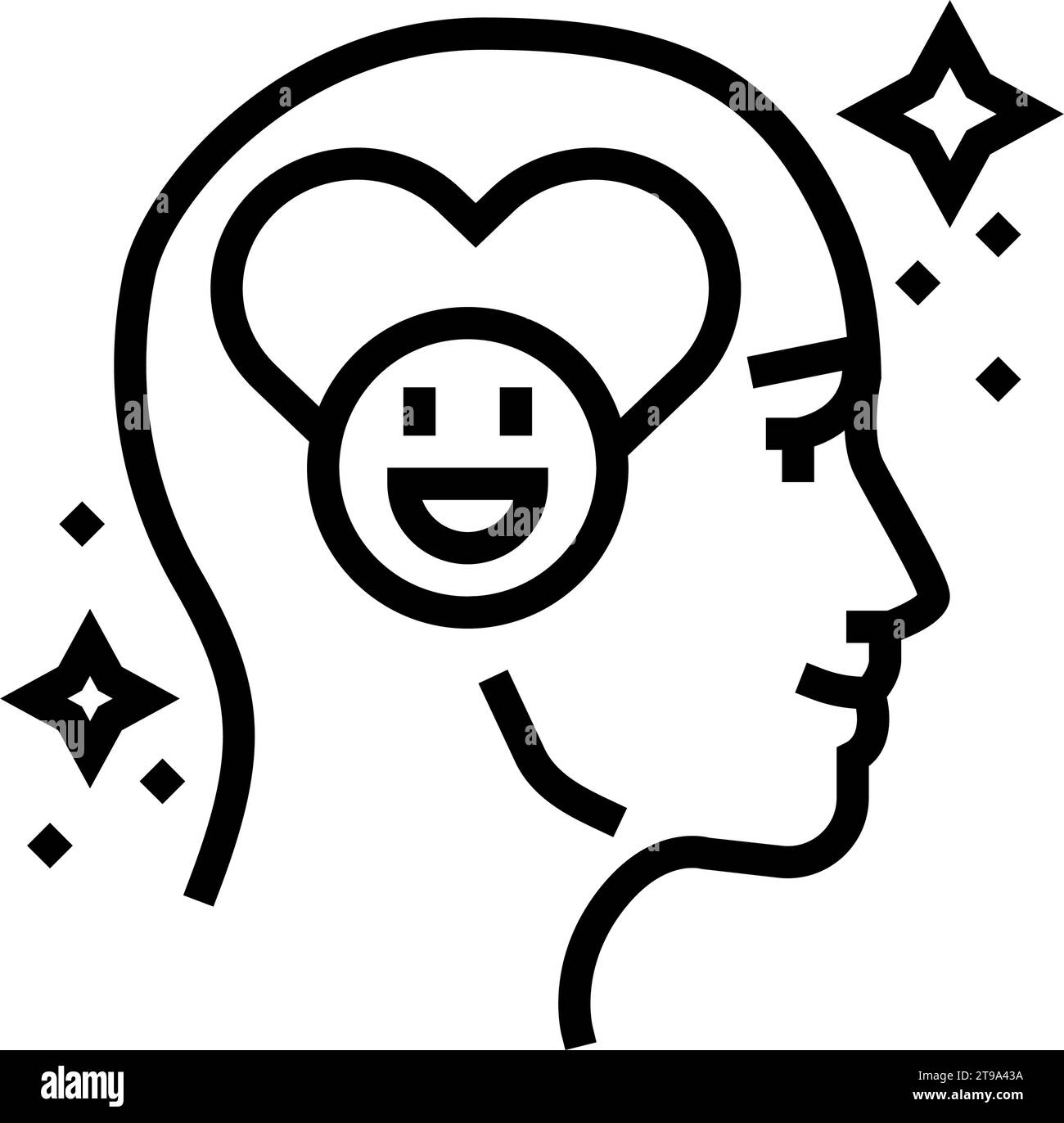 emotional well being mental health line icon vector illustration Stock ... emotional well being mental health line icon vector illustration Stock ...