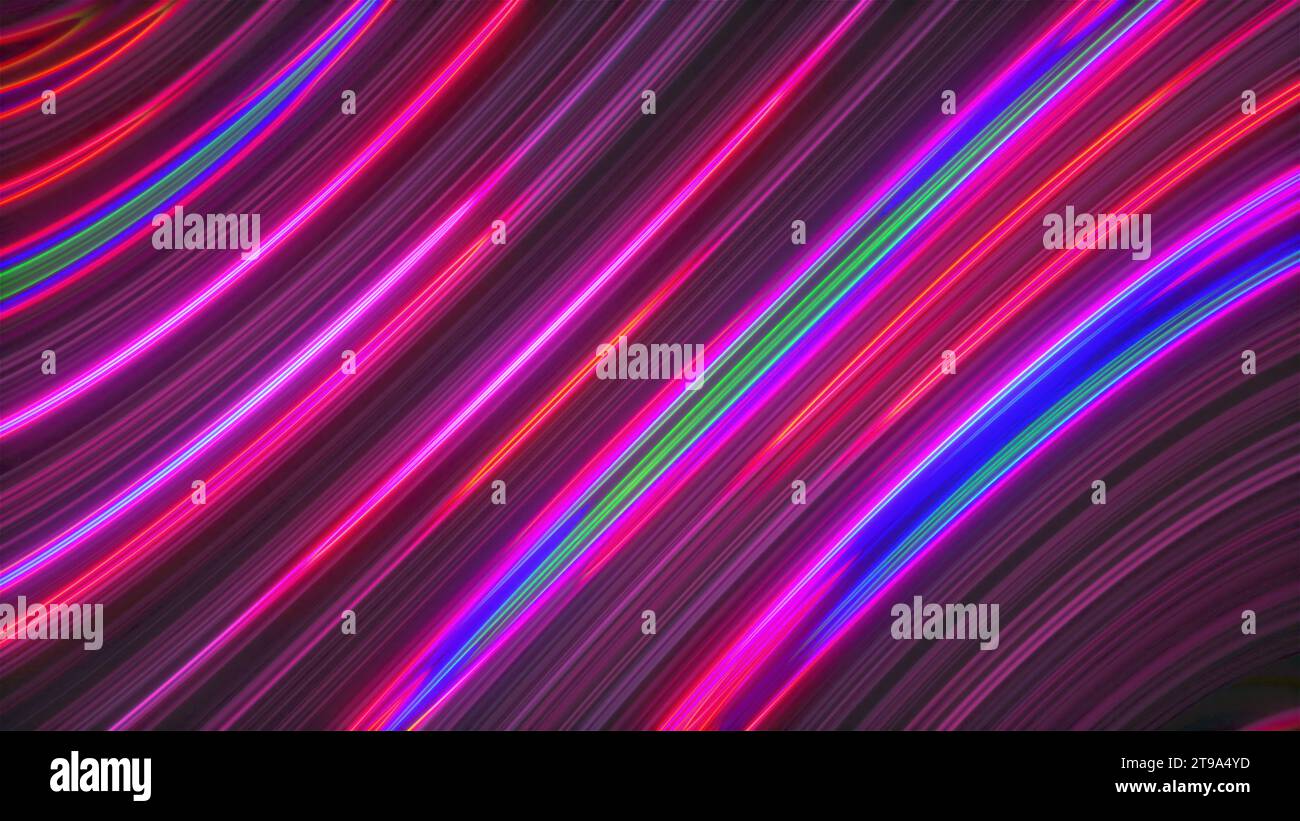 Glow diagonal lines. Computer generated 3d render Stock Photo - Alamy