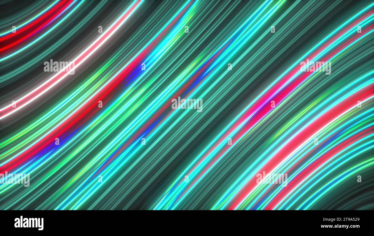 Glow diagonal lines. Computer generated 3d render Stock Photo - Alamy