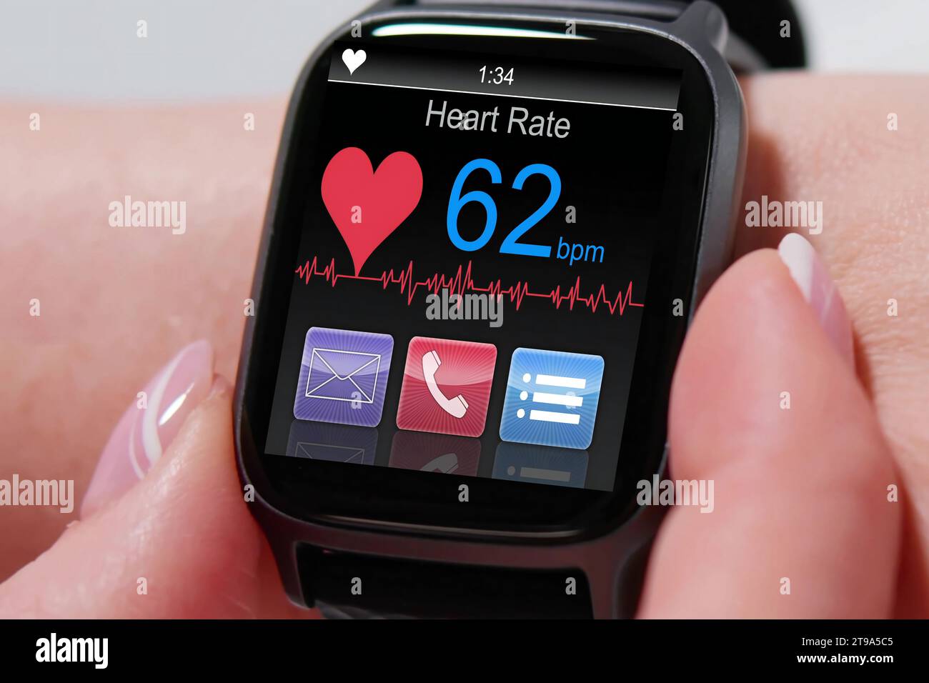 Remote fitness monitoring hi-res stock photography and images - Alamy