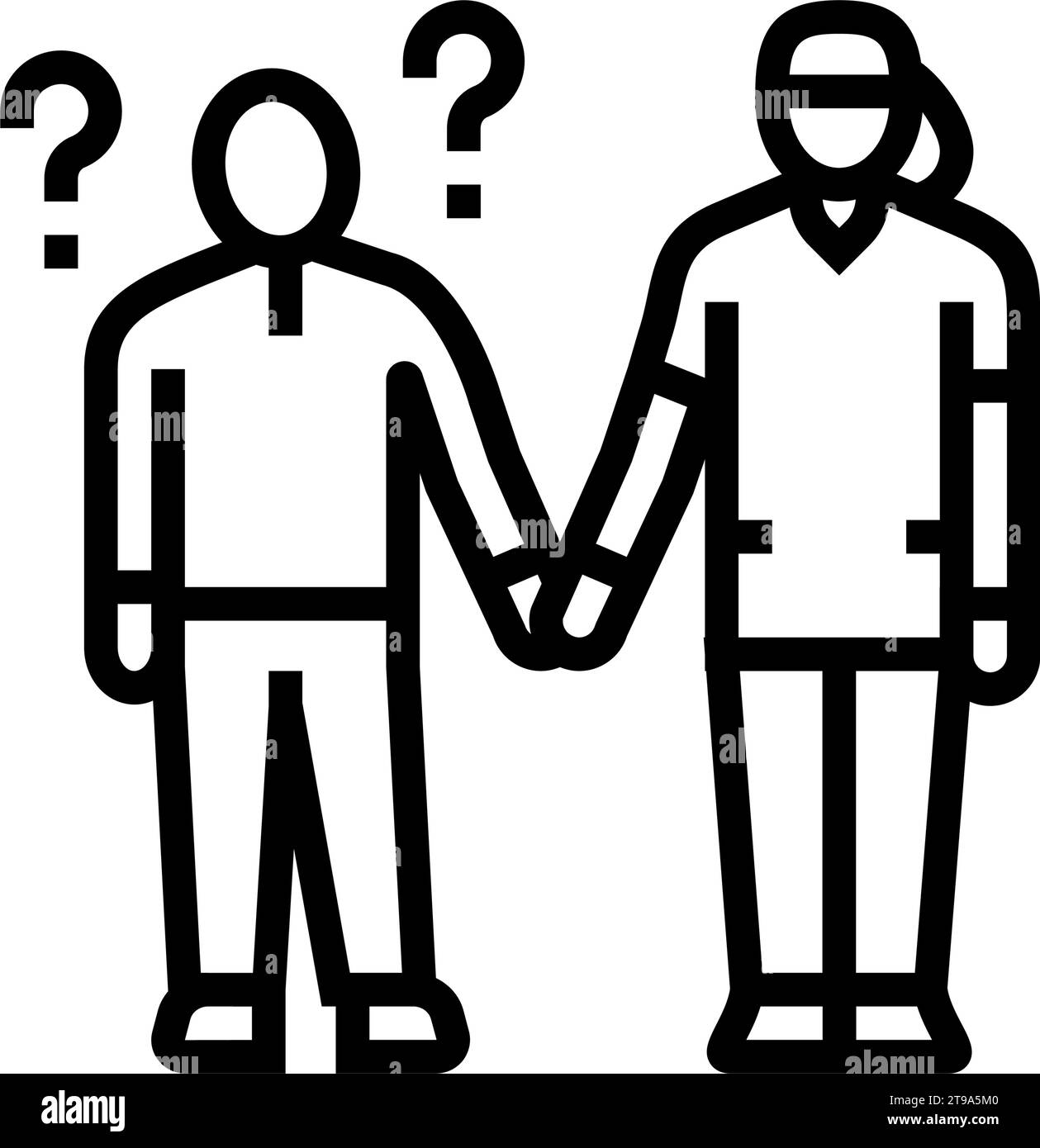 autism support occupational therapist line icon vector illustration ...