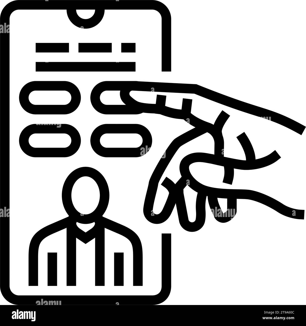 interactive content online learning platform line icon vector ...