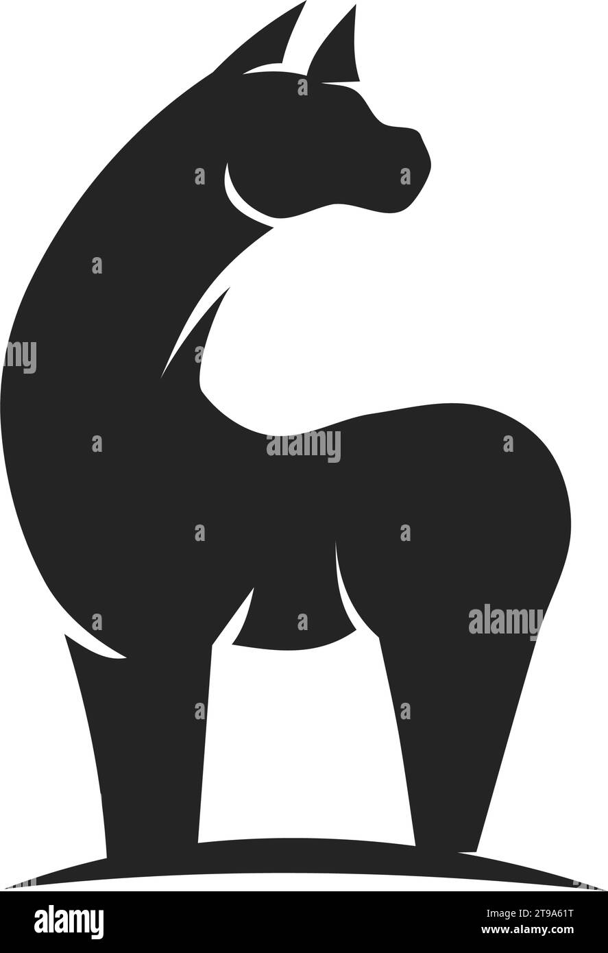 alpaca logo template Isolated. Brand Identity. Icon Abstract Vector ...