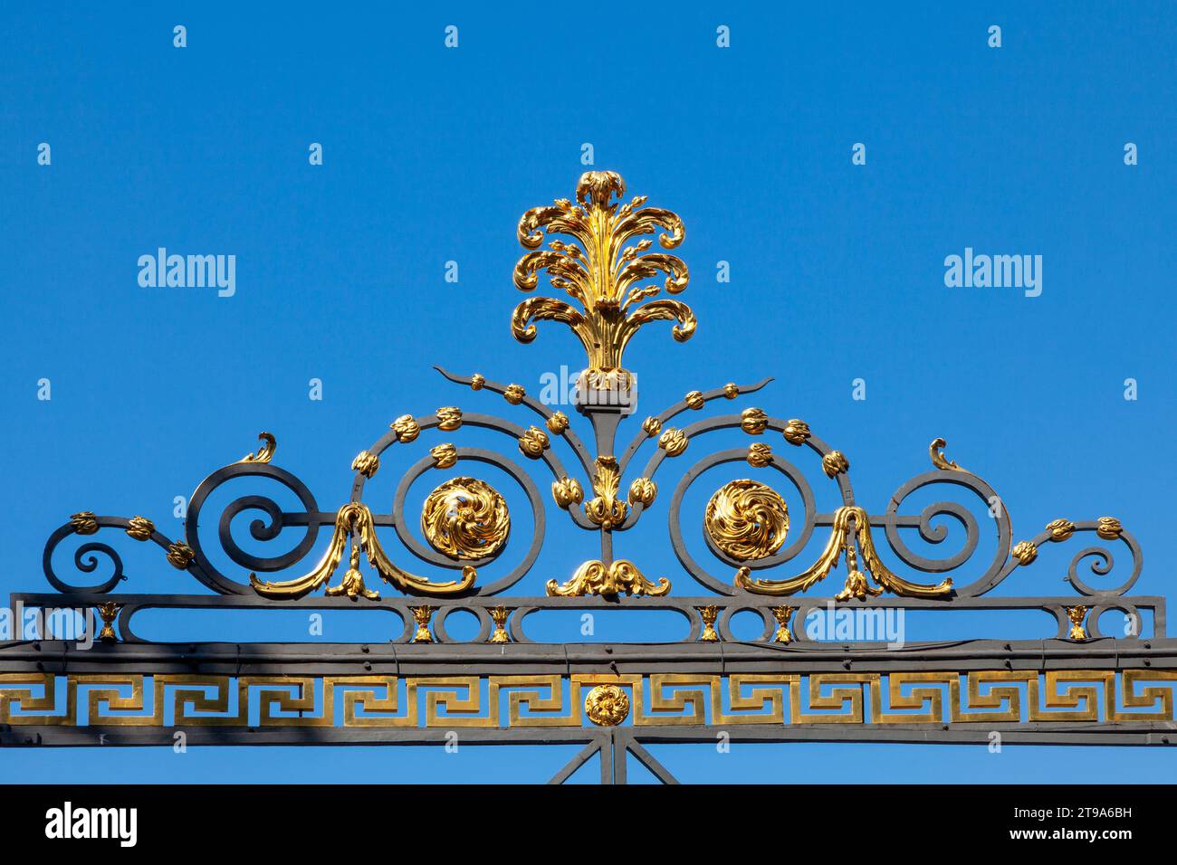 Gothic wrought iron fence gate hi-res stock photography and images - Alamy