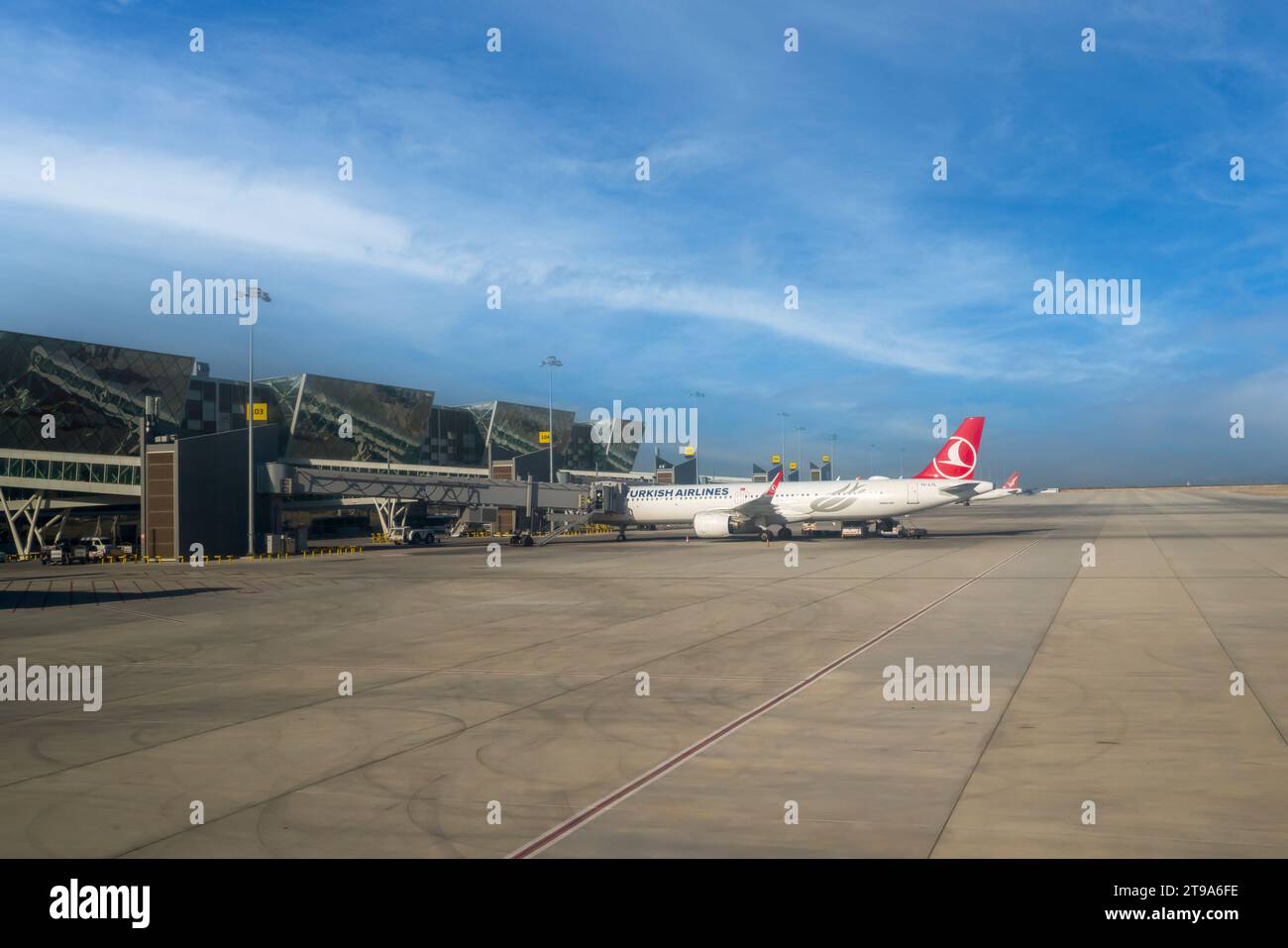 Lefkose, North Cyprus - October 24, 2023: Recently opened Ercan Airport ...