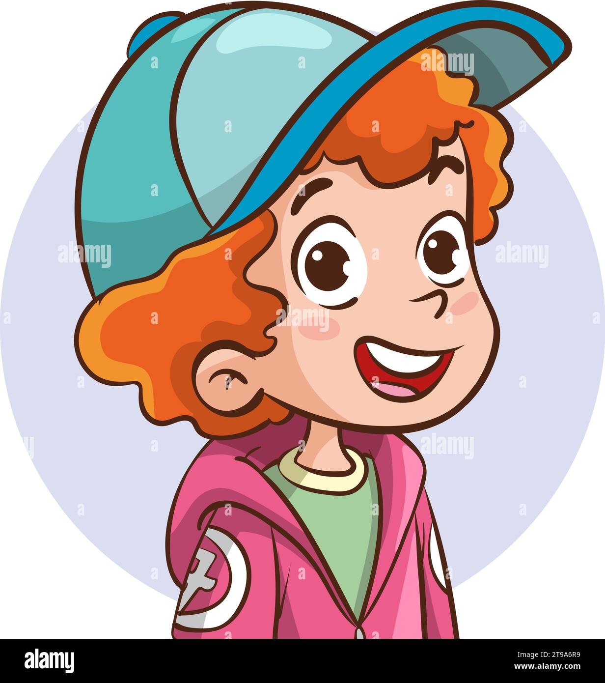 children portrait cartoon vector illustration Stock Vector Image & Art ...