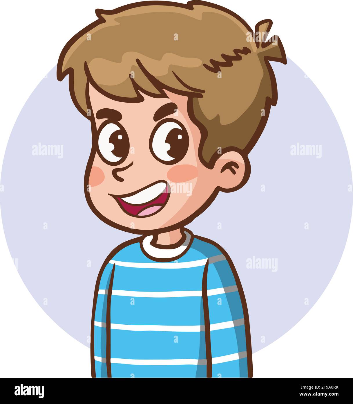 children portrait cartoon vector illustration Stock Vector Image & Art ...