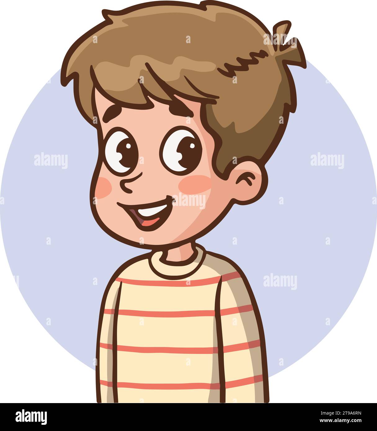 children portrait cartoon vector illustration Stock Vector Image & Art ...