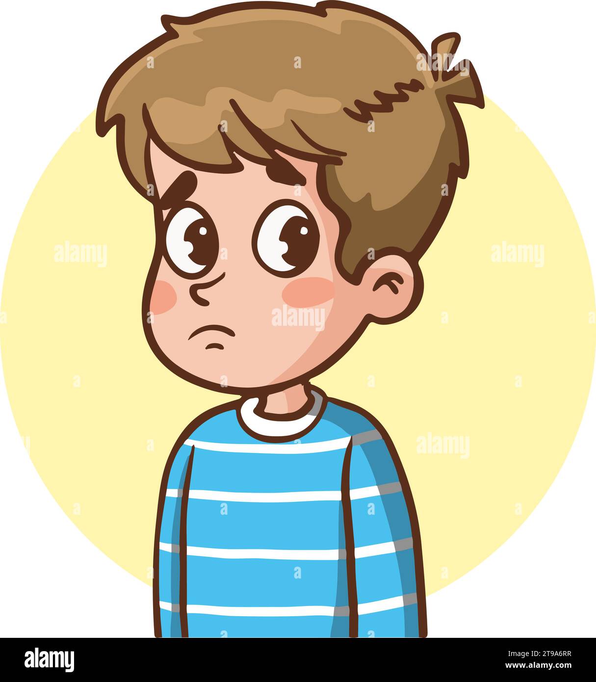children portrait cartoon vector illustration Stock Vector Image & Art ...