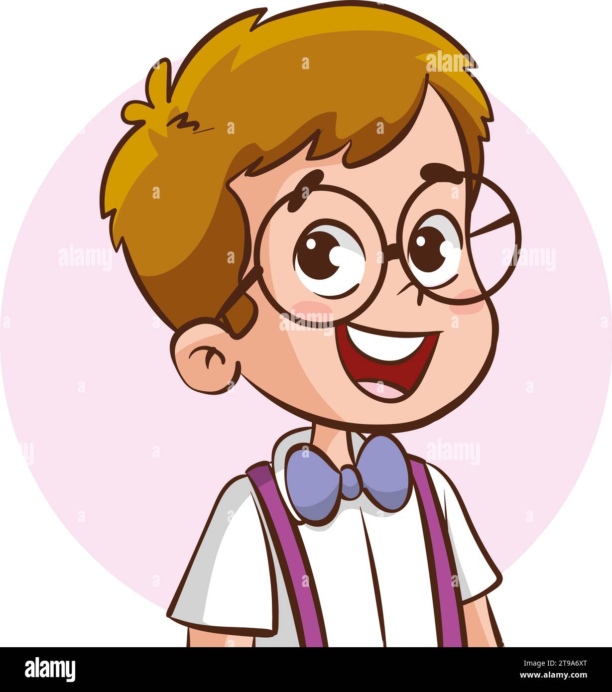 children portrait cartoon vector illustration Stock Vector Image & Art ...