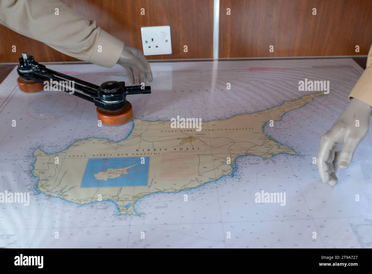 Kyrenia (Girne in Turkish), North Cyprus - October 24, 2023: Building a ...