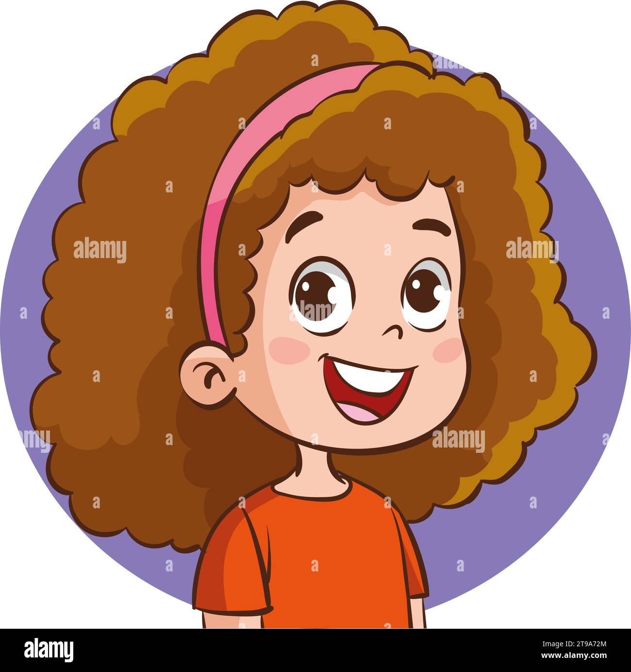 children portrait cartoon vector illustration Stock Vector Image & Art ...