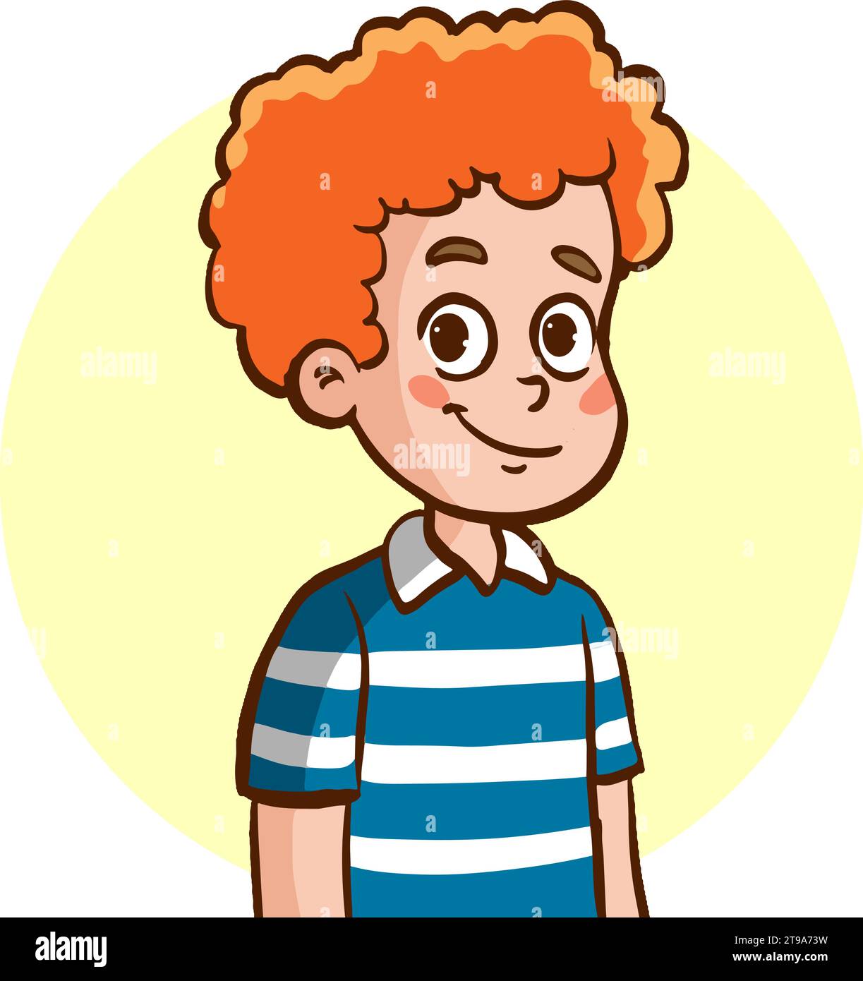 children portrait cartoon vector illustration Stock Vector Image & Art ...