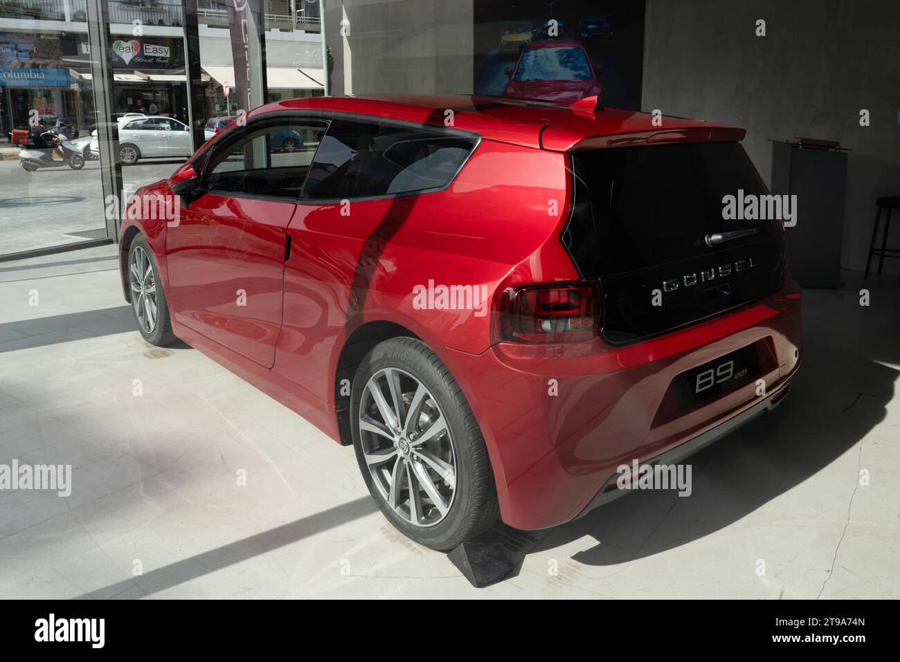 Lefkose, North Cyprus- October 24, 2023: Gunsel electric vehicles which ...